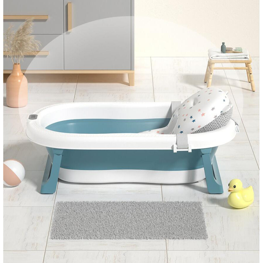 Pibi Baby Bath Mat Tub + Bath Mat Blue Age- Newborn & Above – Peekaboo ...