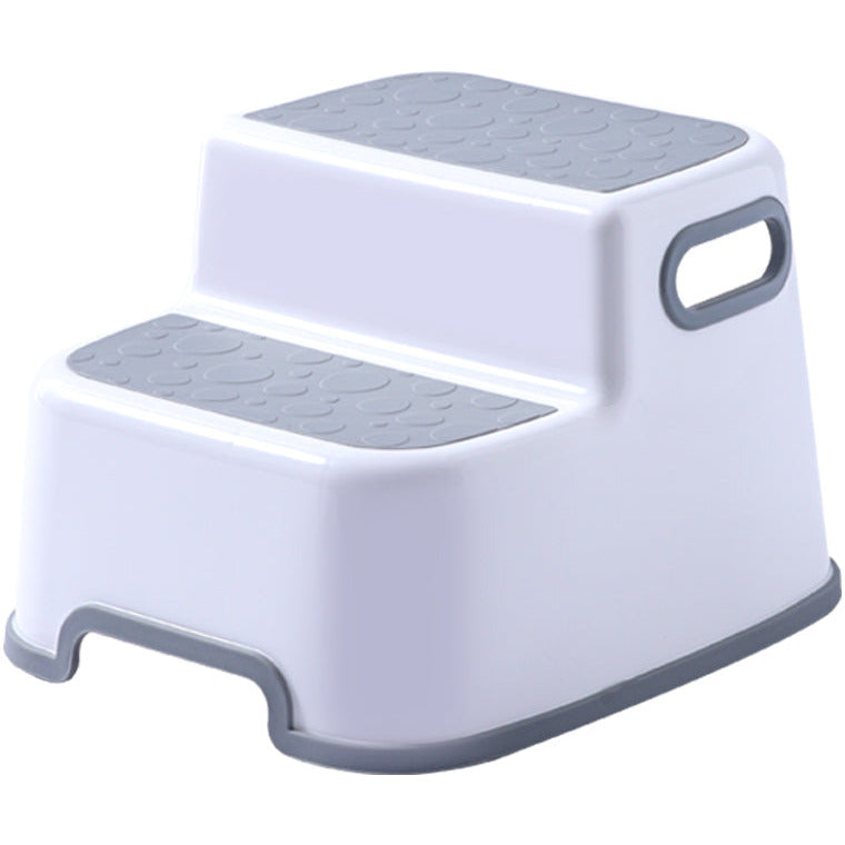 Pibi Double Step Stool With Anti-Slip Function White/Grey Age- 2 Years ...