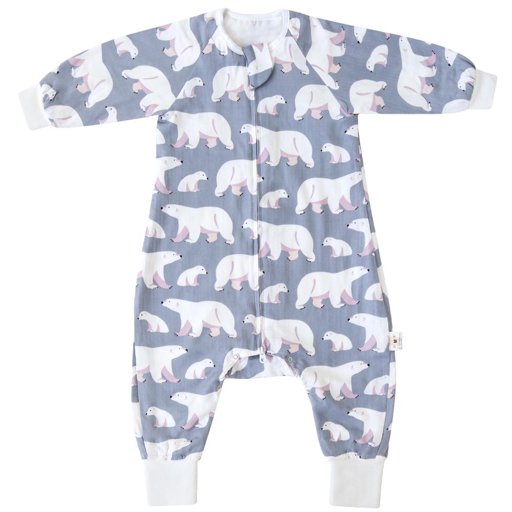 Pibi Polar Bear Sleeping Bag Grey/White Age- 6 Months to 5 Years ...