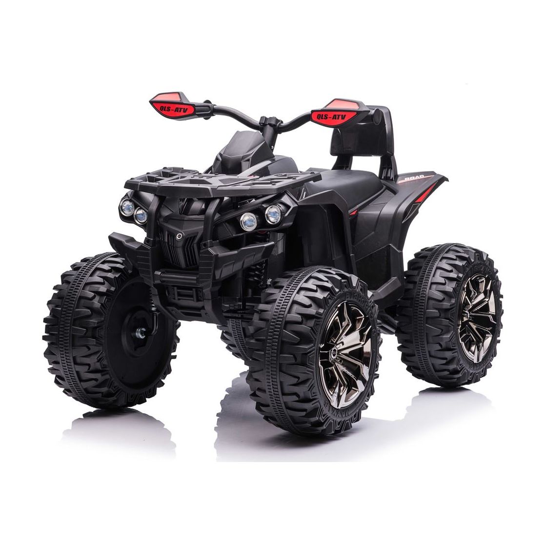 Pibi 12V High Power Long Quad Motor Bike Ride-on QLS3288 Black Age- 3 ...